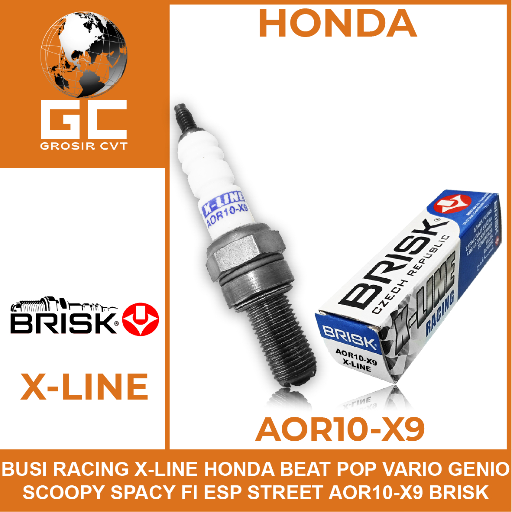 Jual Brisk Busi Motor X-Line Racing Vario Beat Genio Scoopy Spacy CB ...