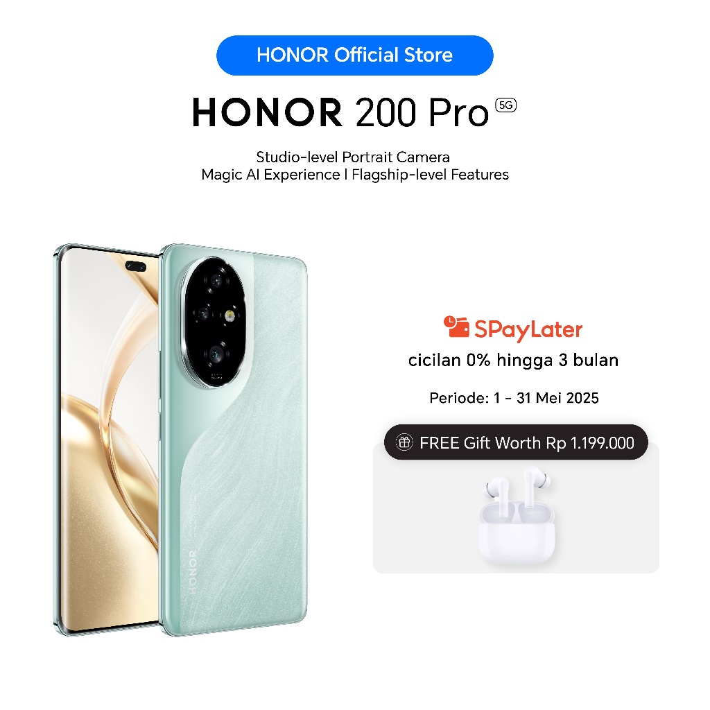 Jual [EXCLUSIVE LAUNCH] HONOR 200 Pro (12/512GB) 50 MP (Kamera Utama ...