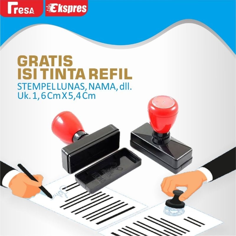 Jual Stempel Flash/Otomatis Persegi panjang Peralatan Kantor Stationery Alat Tulis Cap Tinta ...