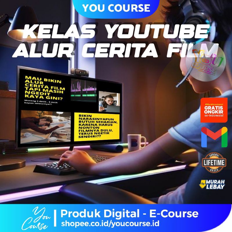 Jual Ecourse Youtube Alur Cerita Film - Editing Mudah, tanpa nonton dan buat narasi | Shopee ...
