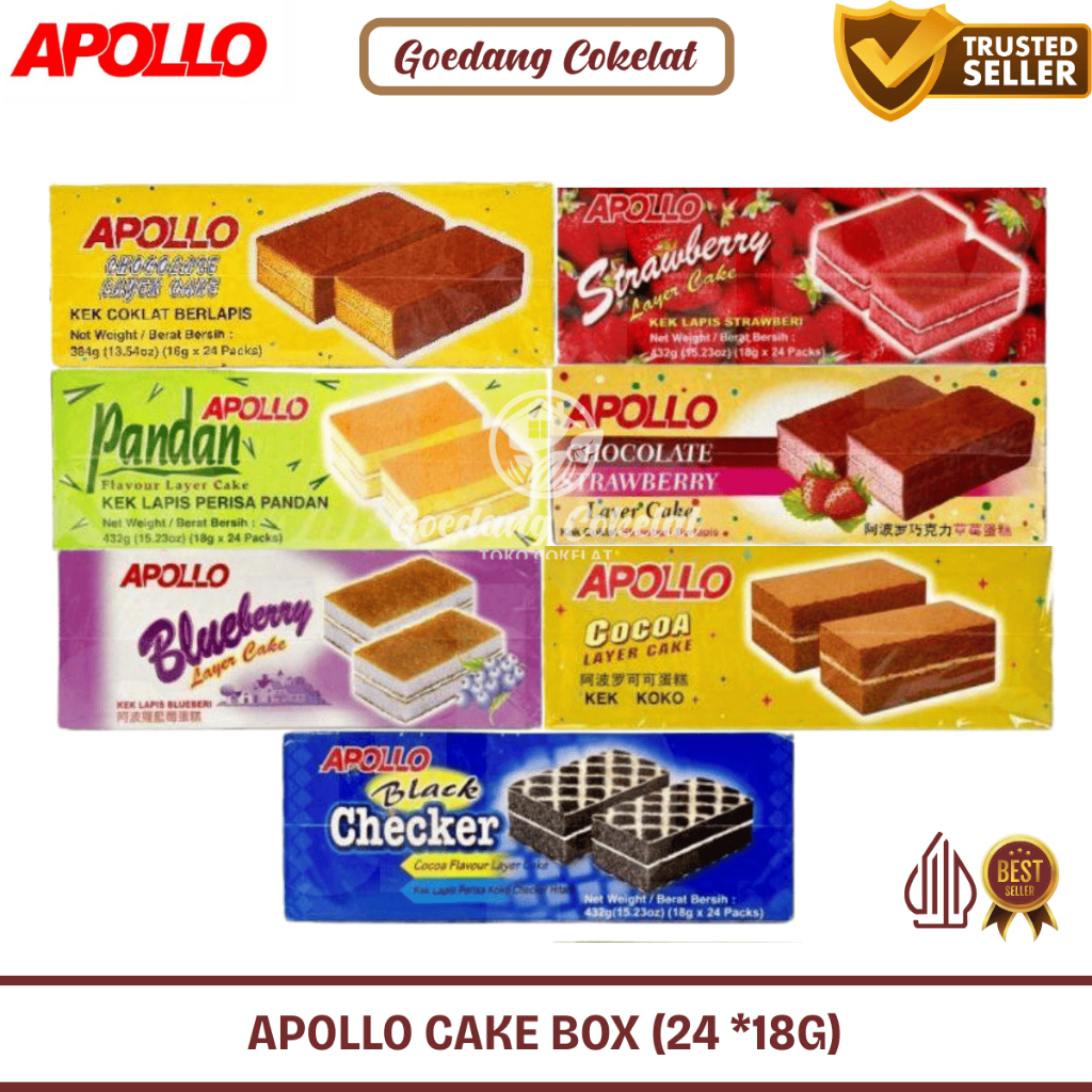 Jual Apollo Layer Cake Black Forest Checker Cocoa Bolu Lapis Rasa ...