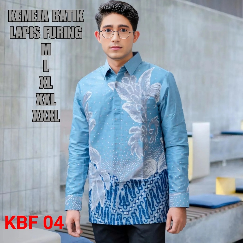 Jual Kemeja Batik Pria LAPIS FURING Baju Batik Slimfit Lengan Panjang ...