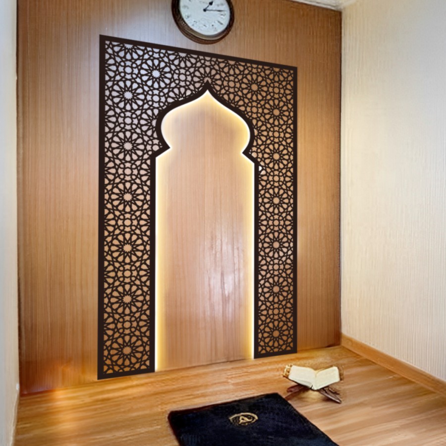 Jual Hiasan Dinding Mihrab Musholaku + LED | Dekorasi Mihrab Mushola ...