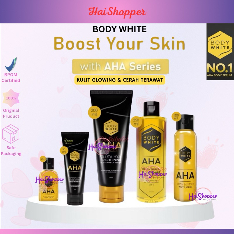 Jual BODY WHITE AHA Body Booster White Serum 30ml 100ml | Body White ...