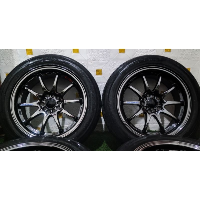 Jual velg mobil Rays Ce28 R17 black chroem mulus ban 90% | Shopee Indonesia