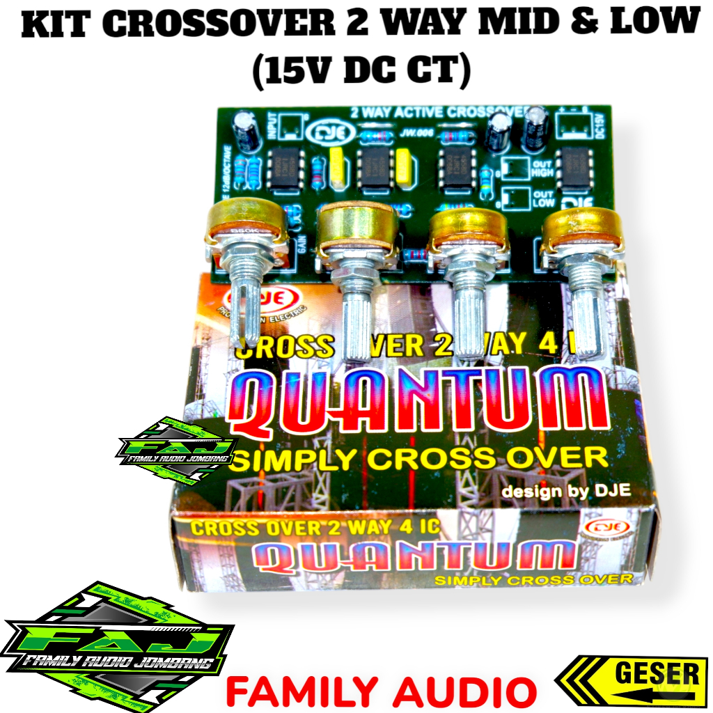 Jual Kit Crossover Active 2 way 4 ic Komponen Full MKM | Shopee Indonesia