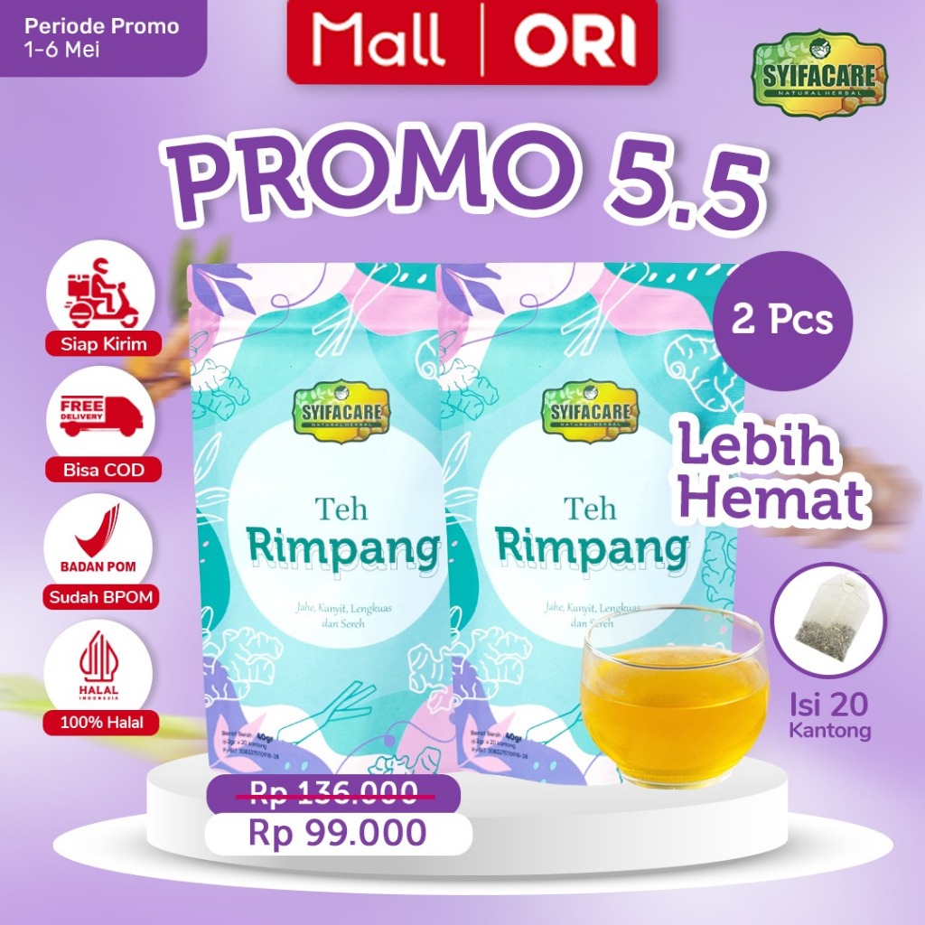 Jual [Paket 2 Pcs] Teh Rimpang Syifacare - Minuman Instan Herbal Rempah ...