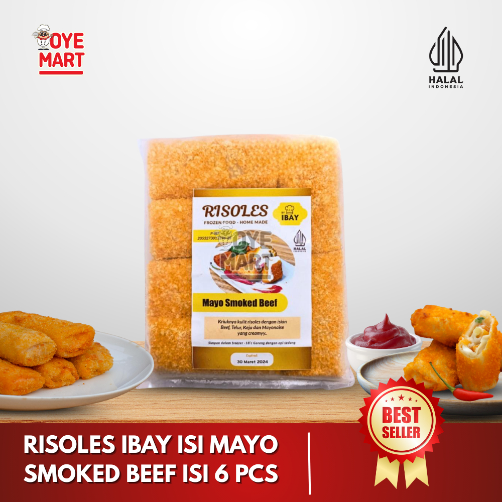 Jual IBAY RISOLES MAYO SMOKED BEEF ISI 6/MAYO DAGING SAPI ASAP/FROZEN ...