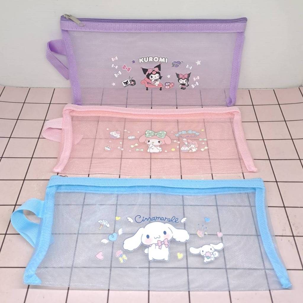 Jual Kotak Pensil Dompet Pouch Jaring Sanrio Cinnamorol Kuromi Melody ...