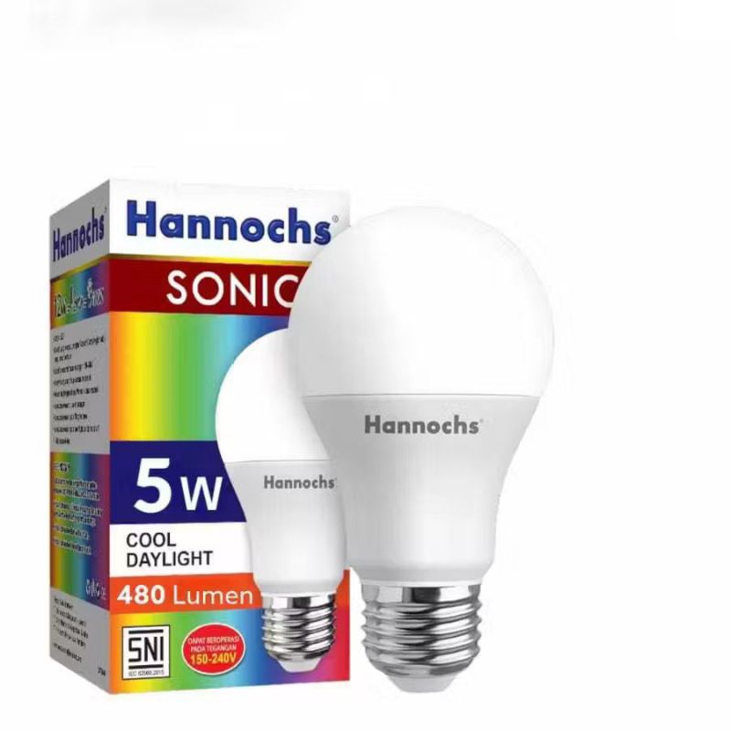 Jual Lampu LED Hannochs Sonic 5 Watt (Cahaya Putih / Cahaya Kuning ...