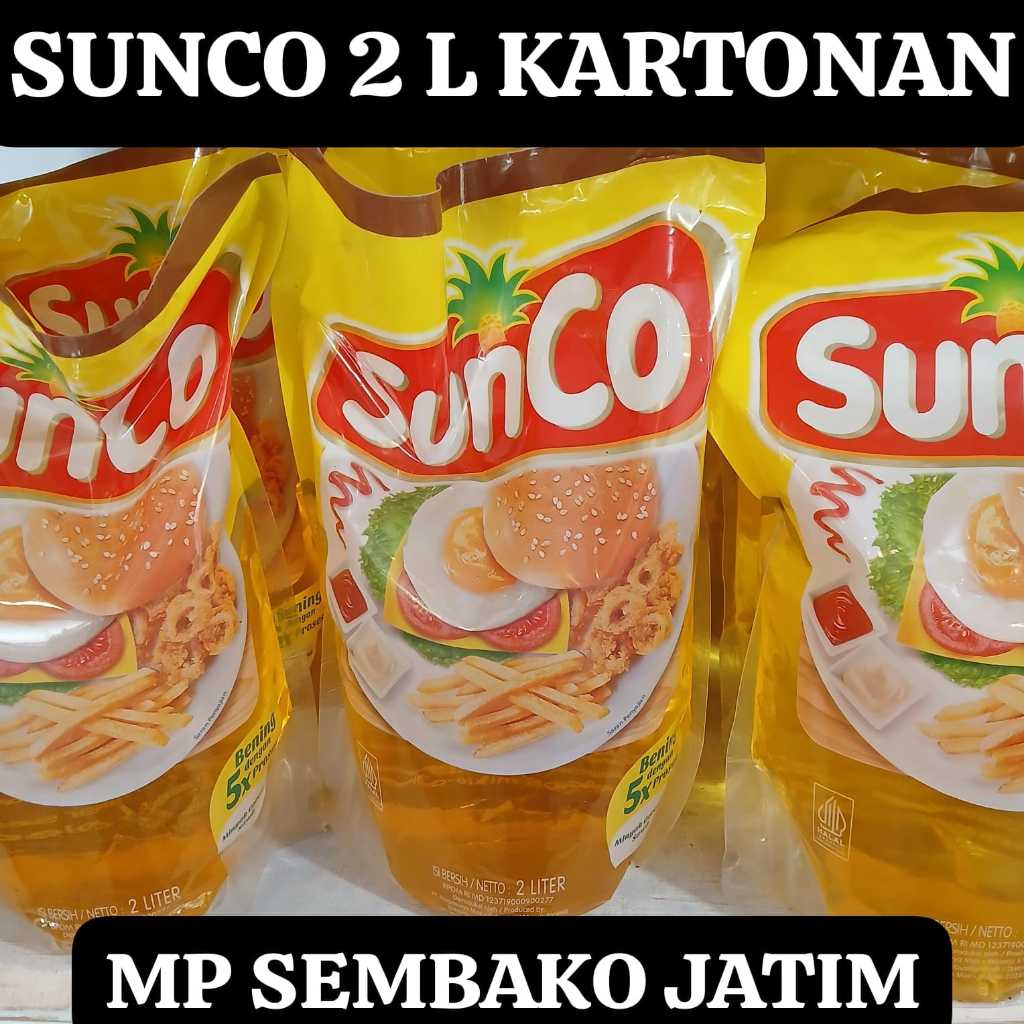 Jual SUNCO MINYAK GORENG 2 LITER 1 DUS ISI 6 - MP SEMBAKO111 | Shopee Indonesia