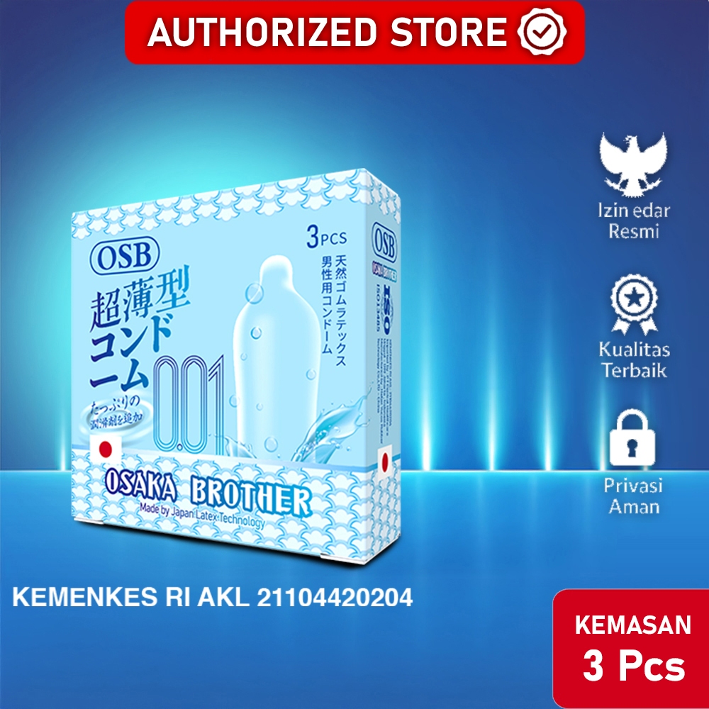 Jual Kondom Super Tipis 001 Osb Osaka Brother - Perbox isi 3 Pcs | Shopee Indonesia