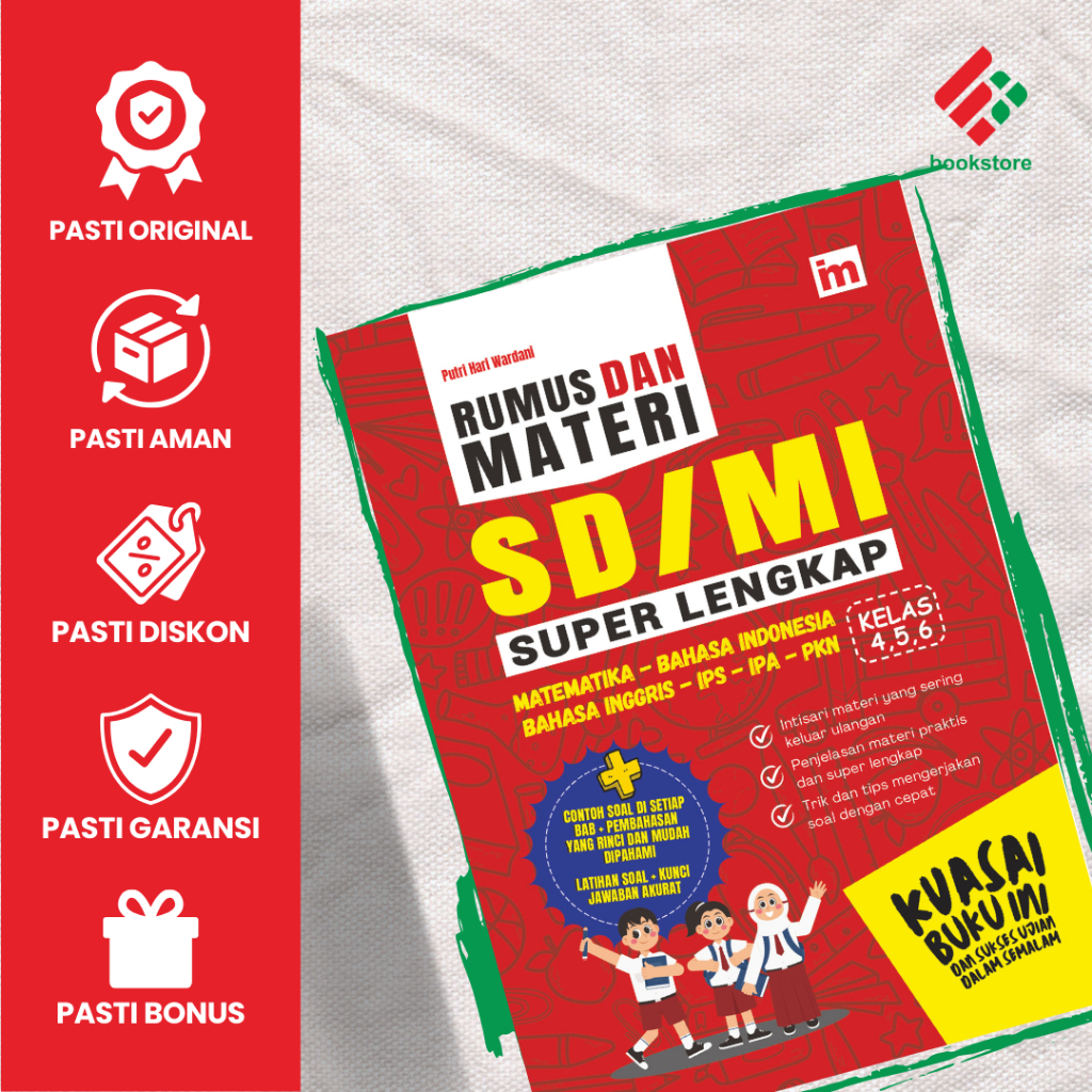 Jual Rumus dan Materi SD/MI Super Lengkap (KELAS 4, 5, 6) | Shopee ...