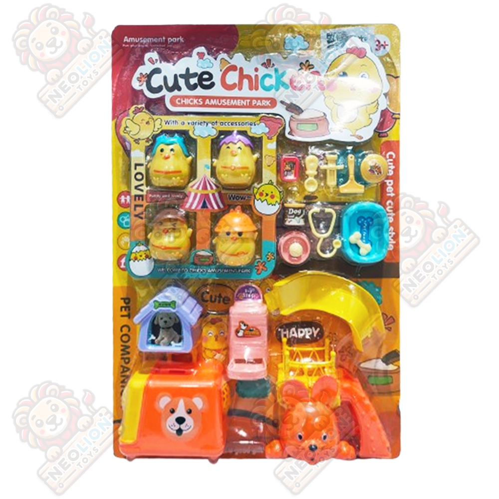Jual Mainan Anak Cute Chicken Chicks Amusement Park Taman Bermain Set ...