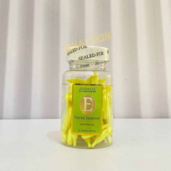 Jual Animate Facial Essence Serum Kapsul Vitamin E Asli Isi 60 Kapsul ...