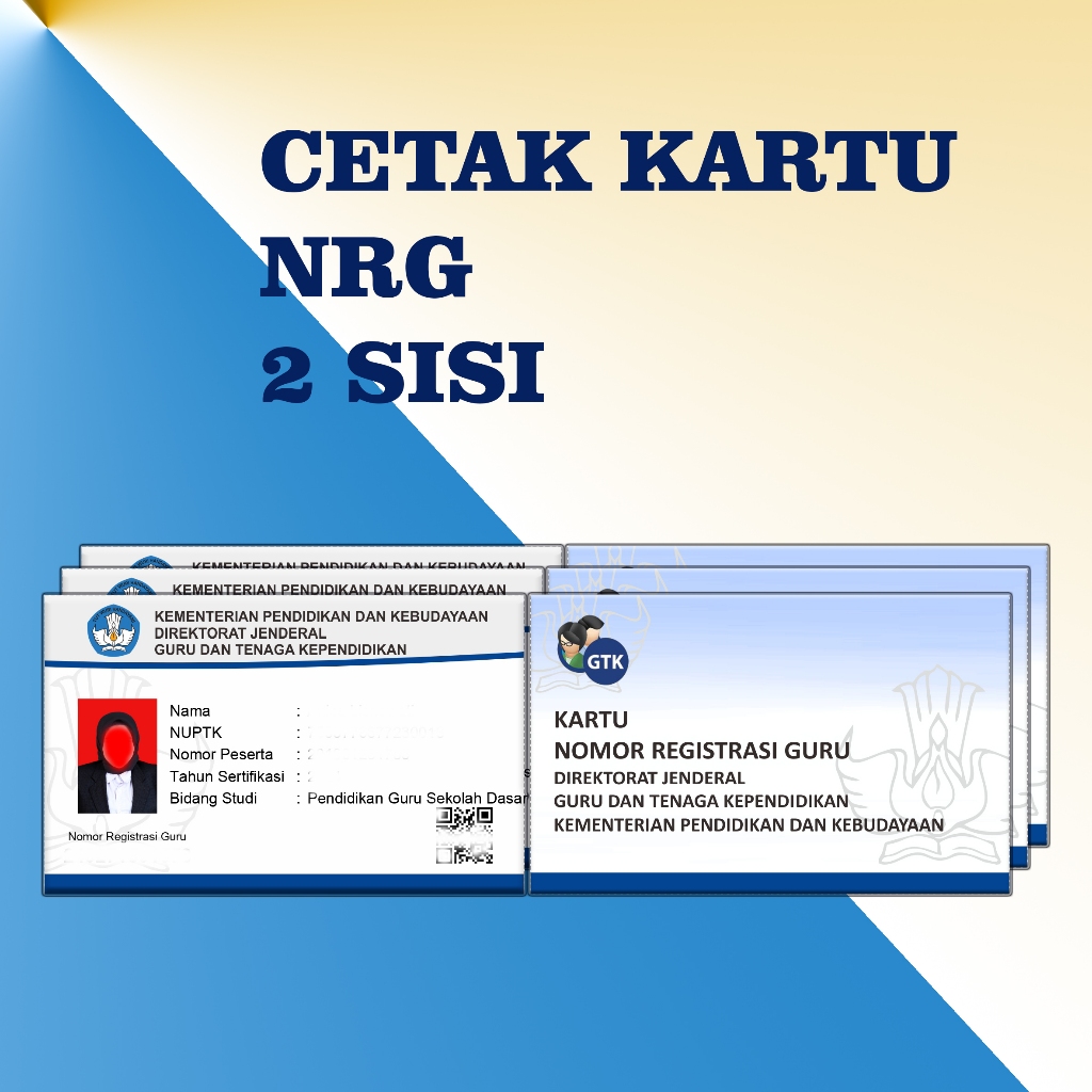 Jual Cetak Kartu NRG Nomor Registrasi Guru | Shopee Indonesia