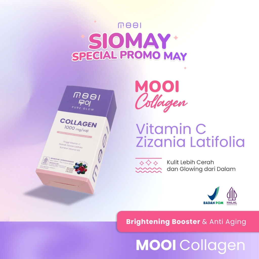 Jual MOOI Collagen Drink with Zizania latifolia Extract - Minuman kolagen Glutathione Pencerah ...