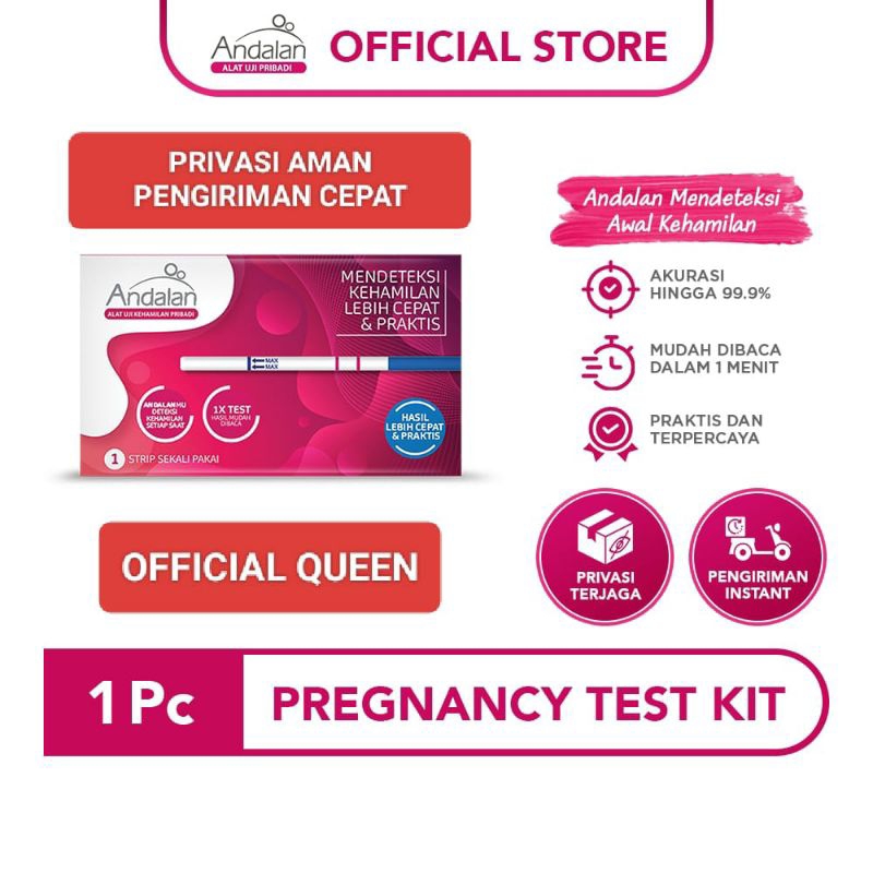 Jual Privasi Aman Tespek Andalan STRIP 1x pakai - Testpack andalan ...