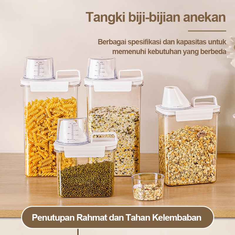 Jual Cereal Jar Tempat Penyimpanan Beras dan Minyak Goreng 2 Liter ...