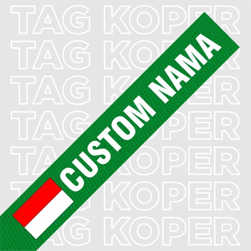 Jual TAG PENANDA KOPER HIJAU UMROH & HAJI CUSTOM NAMA | Shopee Indonesia