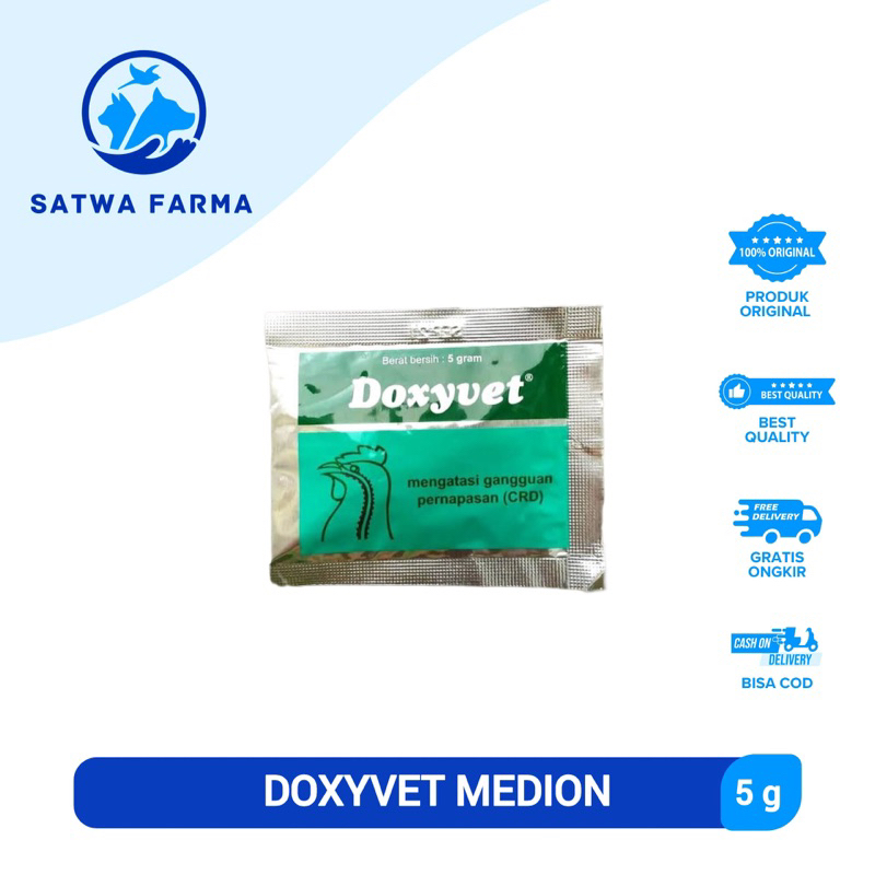 Jual DOXYVET Obat Gangguan Infeksi Pernapasan Hewan (CRD) | Shopee ...