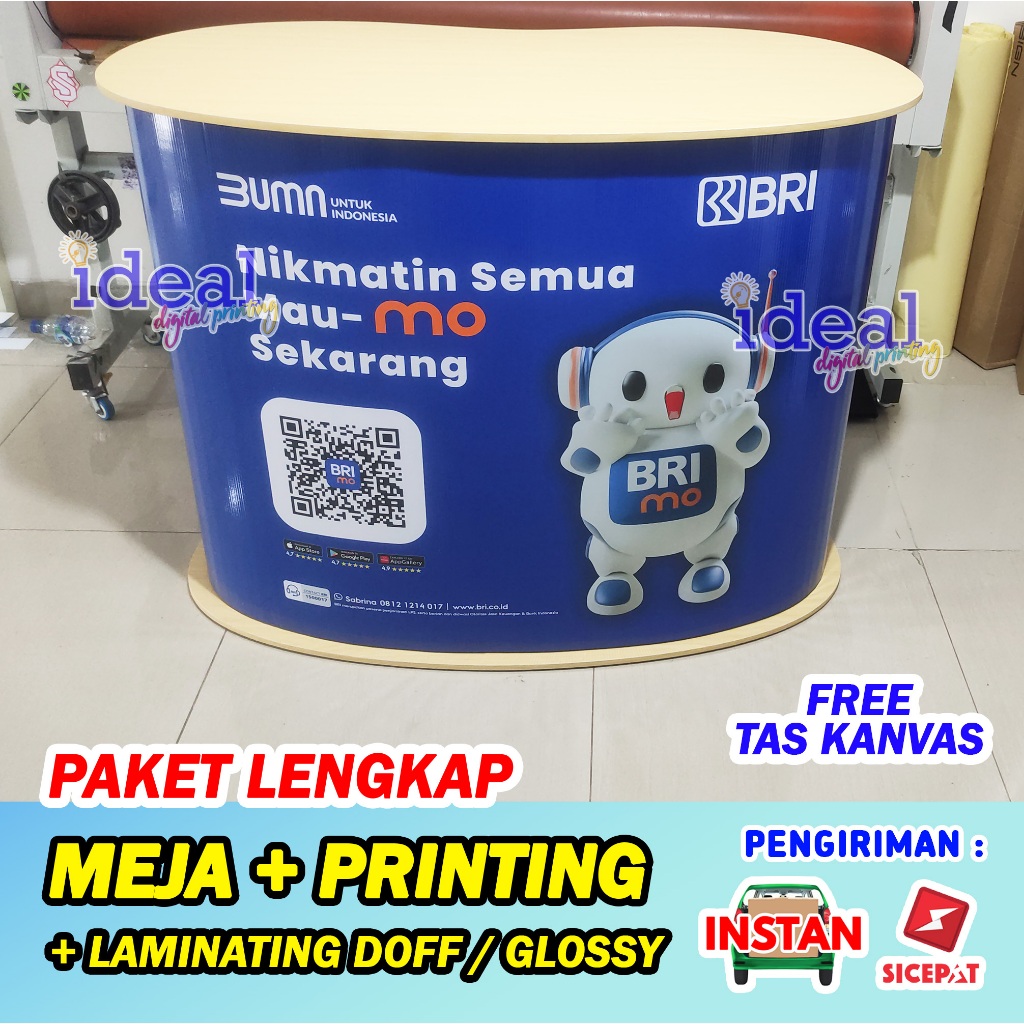 Jual Meja Big Polycounter bisa bongkar pasang portable pop up table ...