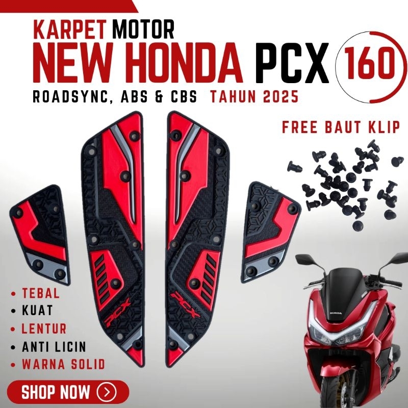 Jual PIJAKAN KAKI MOTOR PCX 160 ROADSYNC/ABS/CBS TAHUN 2021 - 2025 ...