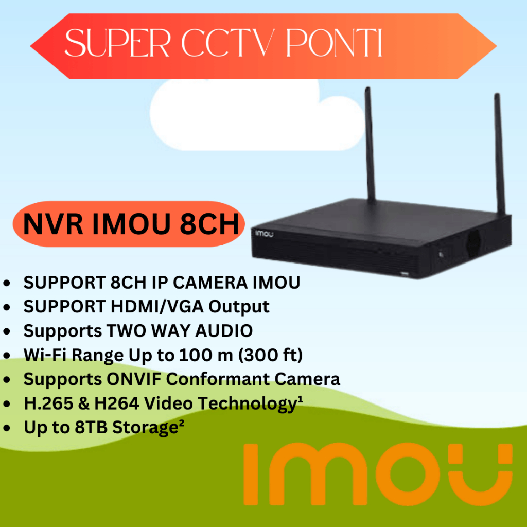 Jual NVR WIRELESS IMOU 8CH | Shopee Indonesia