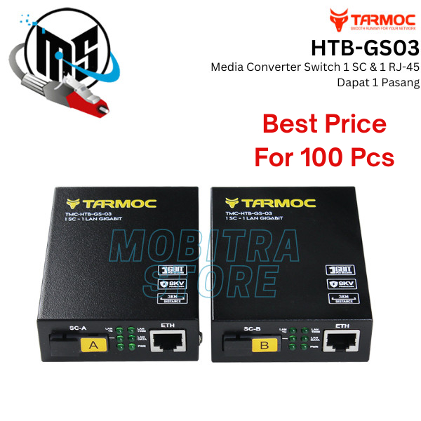 Jual Tarmoc TMC-HTB-GS-03 | Media Converter 1FO 1LAN Gigabit | HTB GS03 100PCS | Shopee Indonesia