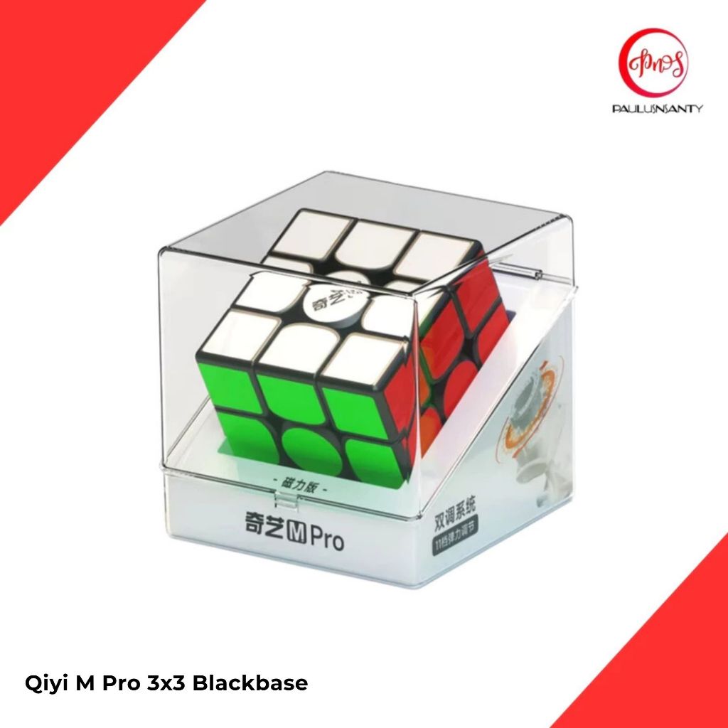Jual Cube Puzzle 3x3 Qiyi M PRO 3x3 Blackbase MAGNETIC ORIGINAL ...