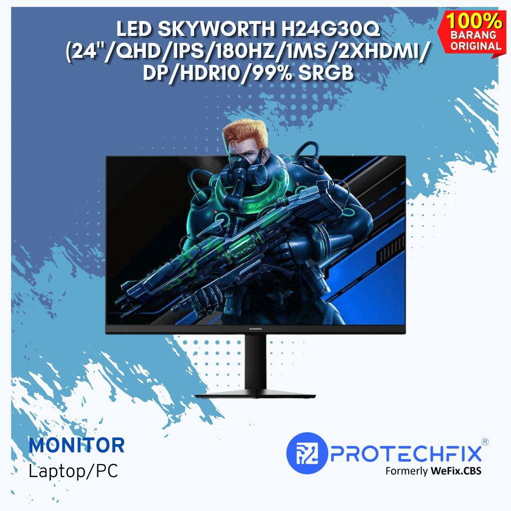 Jual Monitor LED SKYWORTH H24G30Q (24"/QHD/IPS/180Hz/1ms/2xHDMI/DP ...