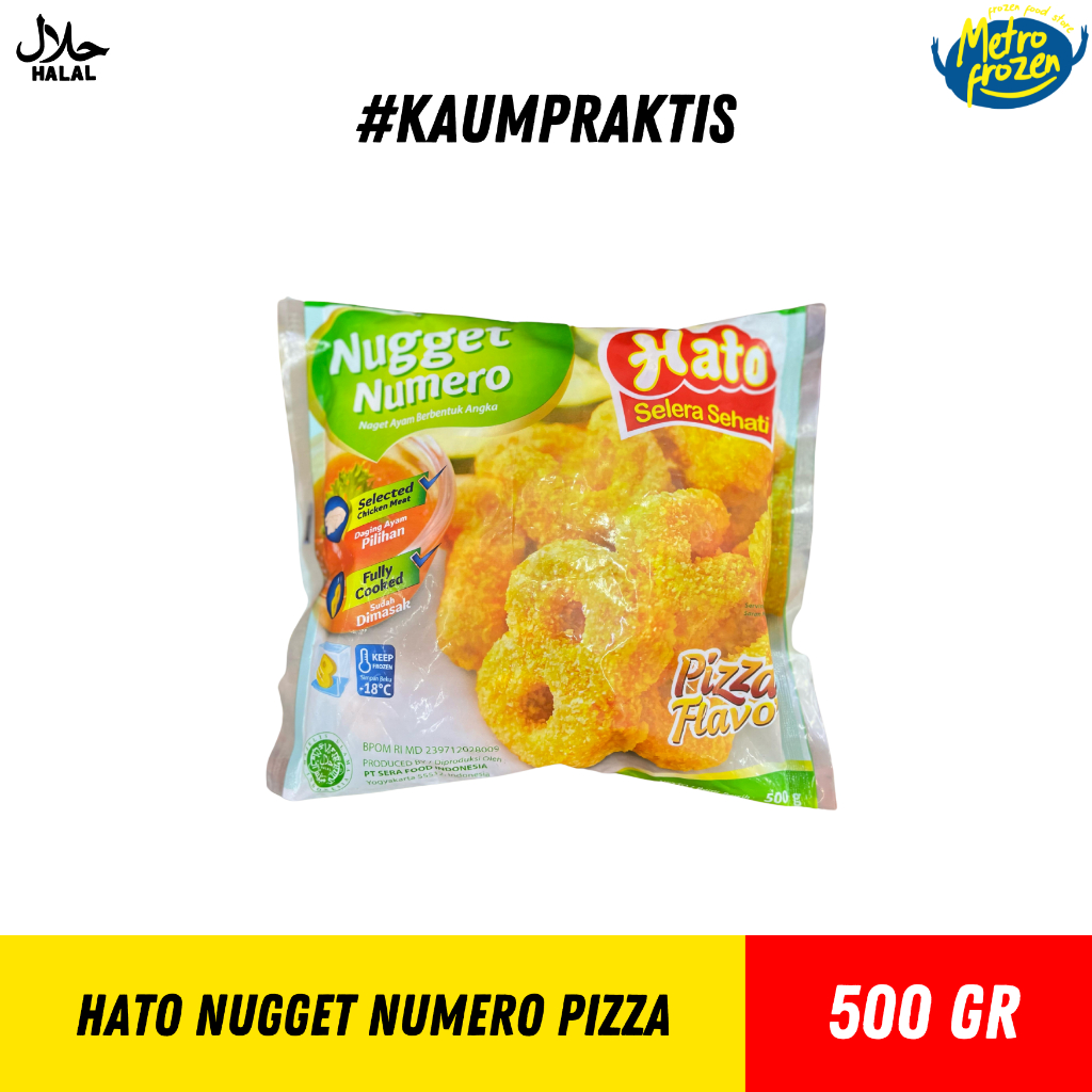 Jual HATO Nugget Nomero Pizza 500gr //nugget ayam bentuk angka //nugget ...