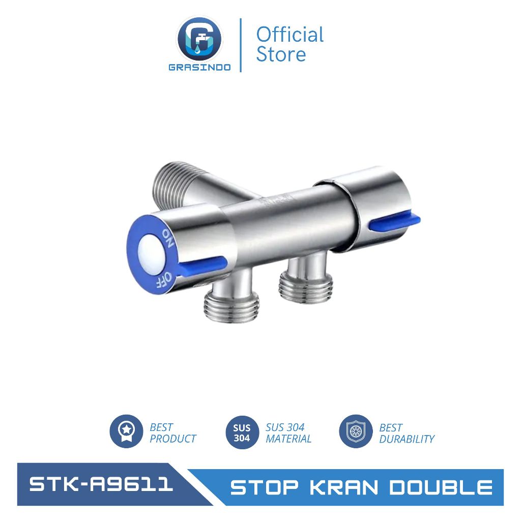 Jual Stop Kran Cabang / Stop Kran Double / Stop Kran Cabang Stainless ...