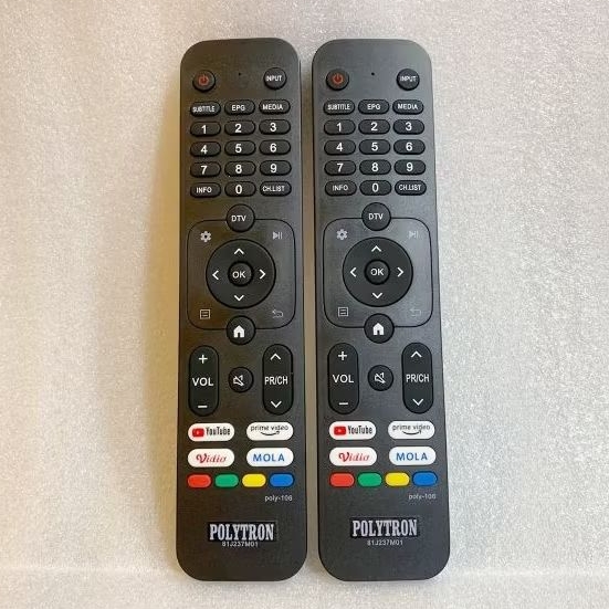 Jual REMOT REMOTE TV LED POLYTRON SMART ANDROID 81J237M01 Bisa Pakai ...