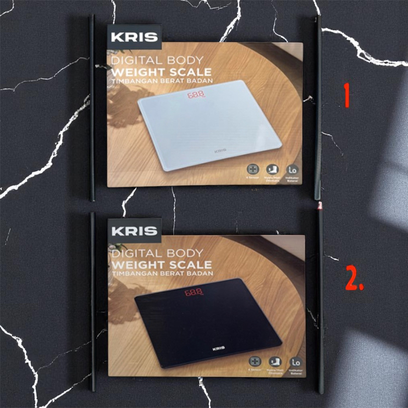Jual Kris Digital Body Weight Scale Black Digital Timbangan Berat Badan ...