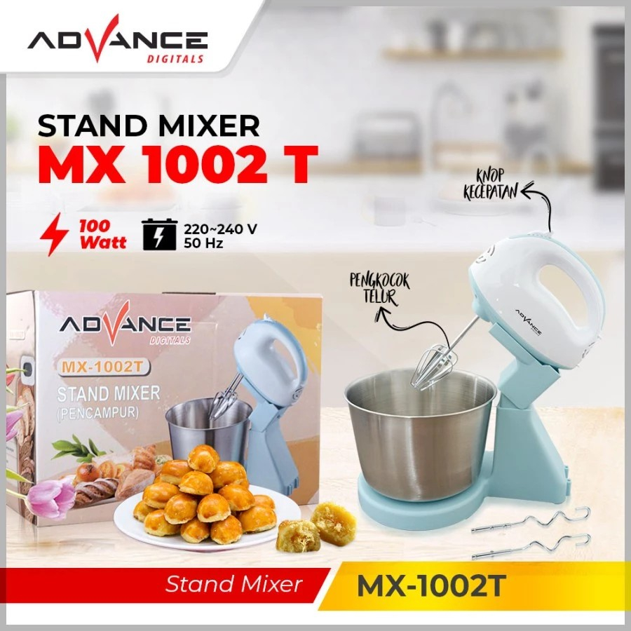 Jual STAND MIXER ADVANCE MX 1002T mixer wadah stainless steel mixer ...