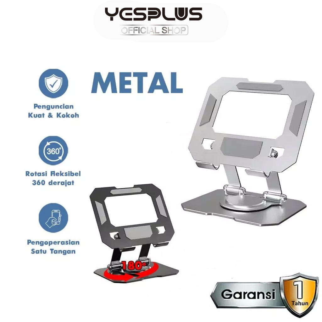 Jual Holder Dudukan Tablet & HP YESPLUS Y831 Rotation 360° Full Metal ...
