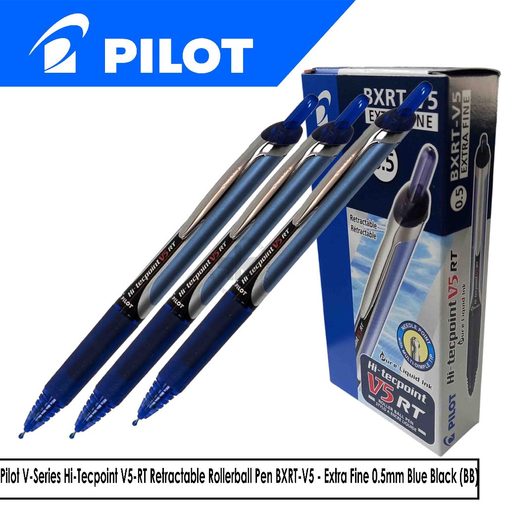 Jual Pilot V-Series Hi-Tecpoint V5-RT Retractable Rollerball Pen BXRT ...