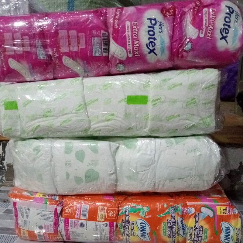 Jual pembalut wanita loss pack 23 cm isi 100// charm extra maxi//softek ...