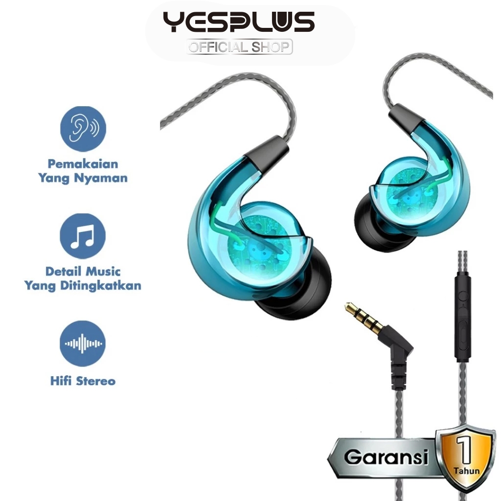 Jual Headset/Handsfree YESPLUS YS-143 Stereo Sound Earphone Universal ...