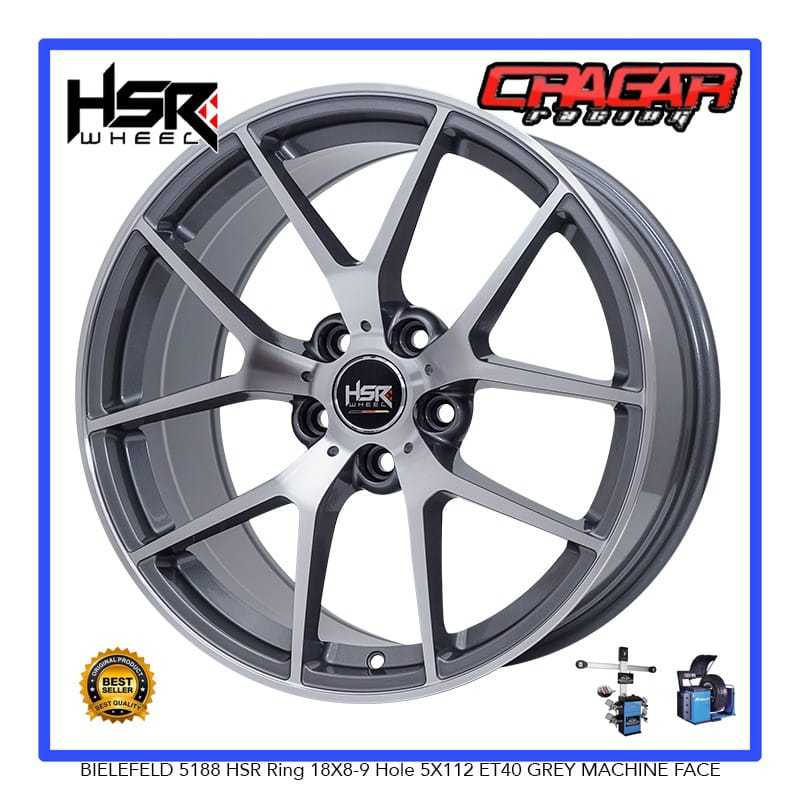 Jual Velg Mobil HSR BIELEFELD R18 Hole 5 Buat Mercy Audi Vw Golf Vw Scirocco Civic Camry Accord ...