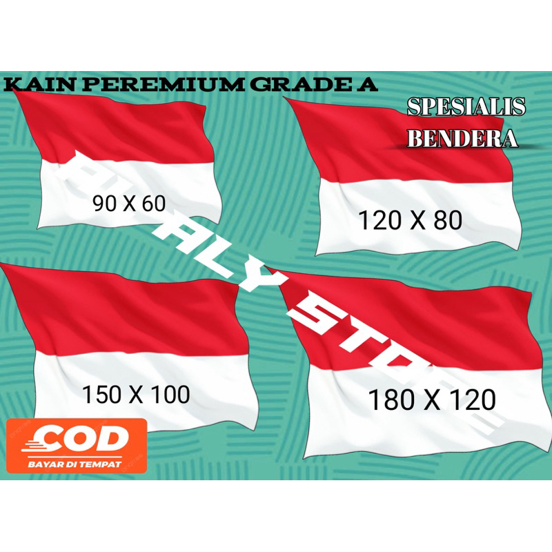 Jual GROSIRR !!! BENDERA MERAH PUTIH BERBAGAI UKURAN | Shopee Indonesia