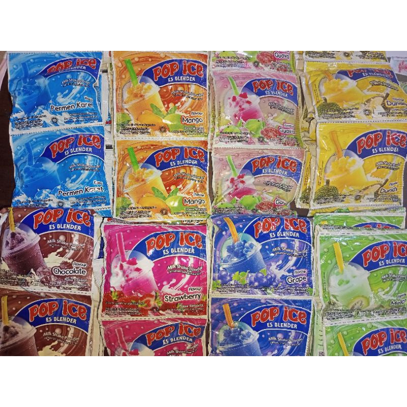 Jual Minuman Pop ice 1 renteng isi 10 | Shopee Indonesia