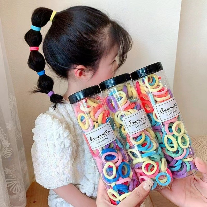 Jual 100pcs Karet Rambut Anak - Gelang Karet Halus Tidak Rusak Rambut ...