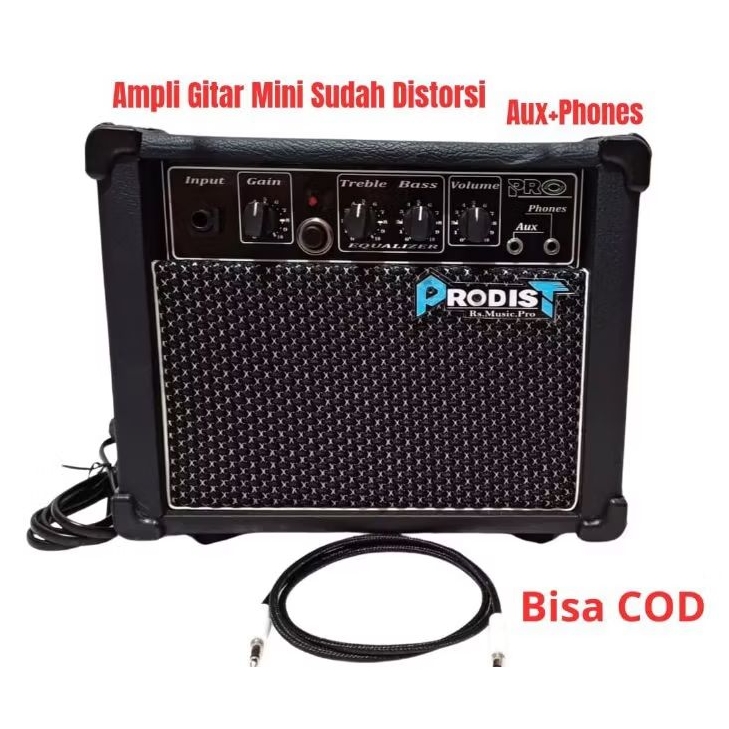 Jual Ampli Gitar Listrik PRODIST-Ampli Gitar Mini 4 Inch Sudah Distorsi ...