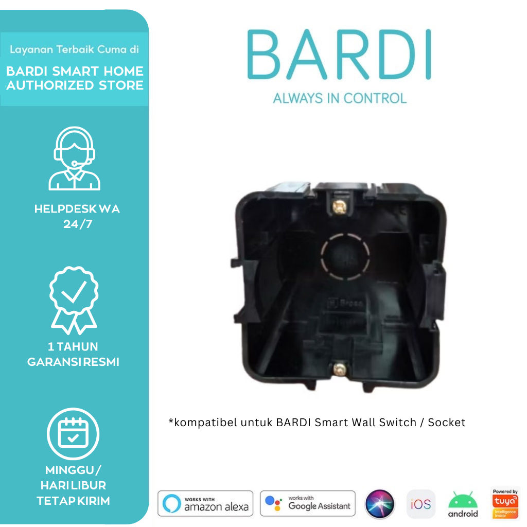 Jual INBOW Dus Mangkok Tanam Rumah Saklar | Kompatibel dengan BARDI ...