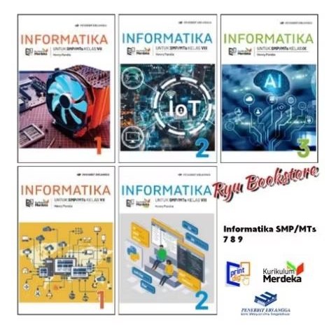 Jual Original Buku Informatika SMP/MTs 7 8 9 Kur.Merdeka - Erlangga | Shopee Indonesia