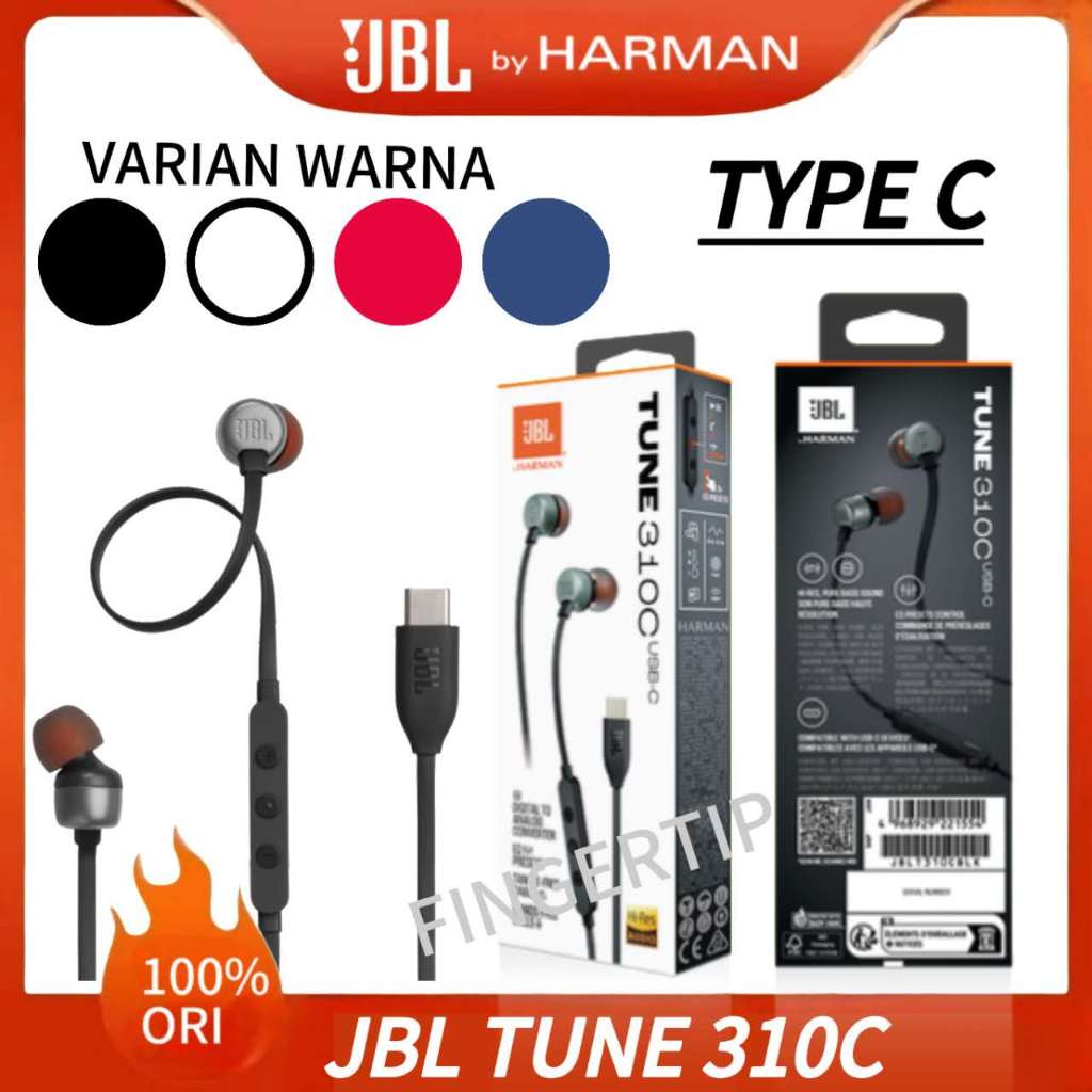 Jual Headset JBL 310C Spesial Edition Type C Original 100% Full Super ...