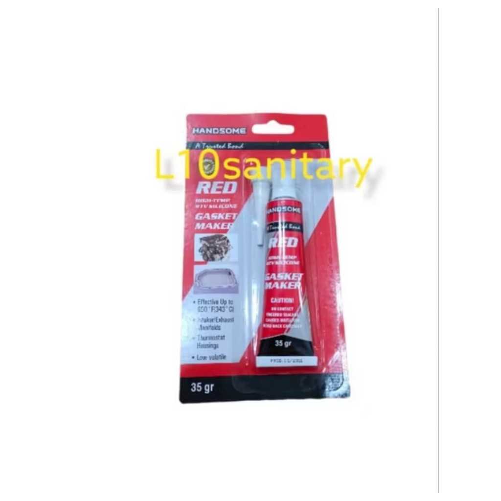 Jual * RED KECIL Lem Red Silicone / Lem Mesin Gasket Merah KECIL 35gram ...