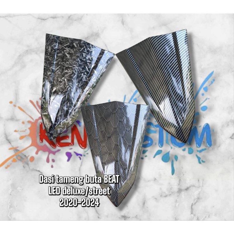 Jual dasi panel tameng buta tanpa dudukan plat beat led deluxe street cbs K1A carbon wtp celup ...
